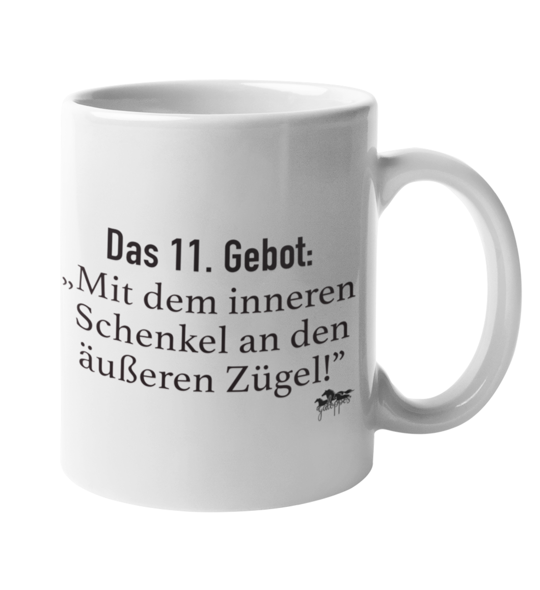 "11. Gebot" Tasse – galoppos
